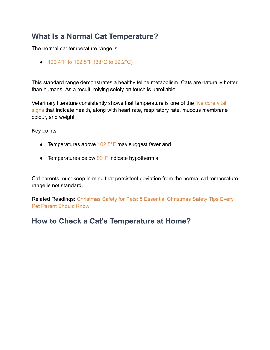 PPT - Normal Cat Temperature Range – And Red Flags You Must Check ...