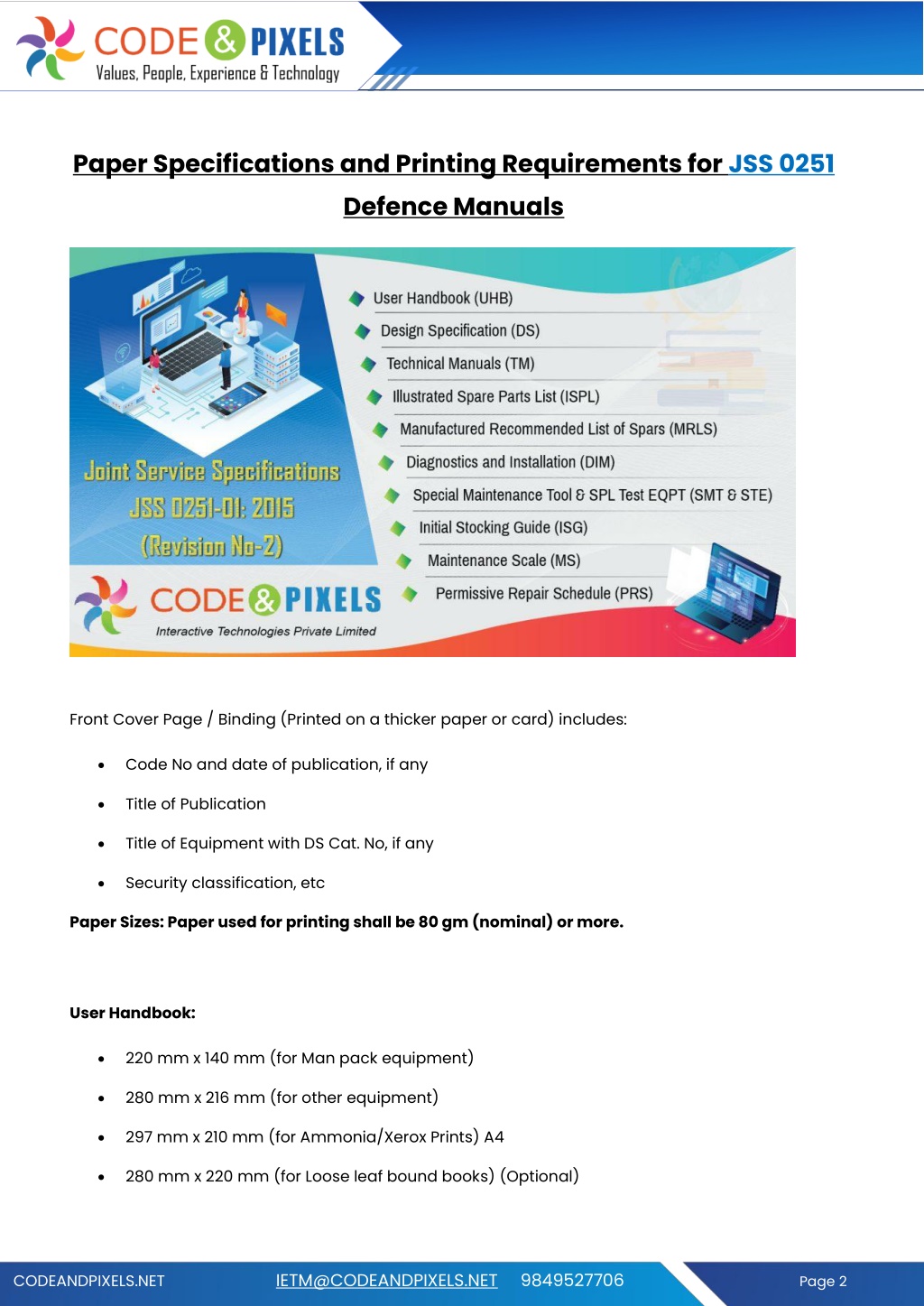 PPT - Paper Specifications and Printing Requirements for JSS 0251 ...