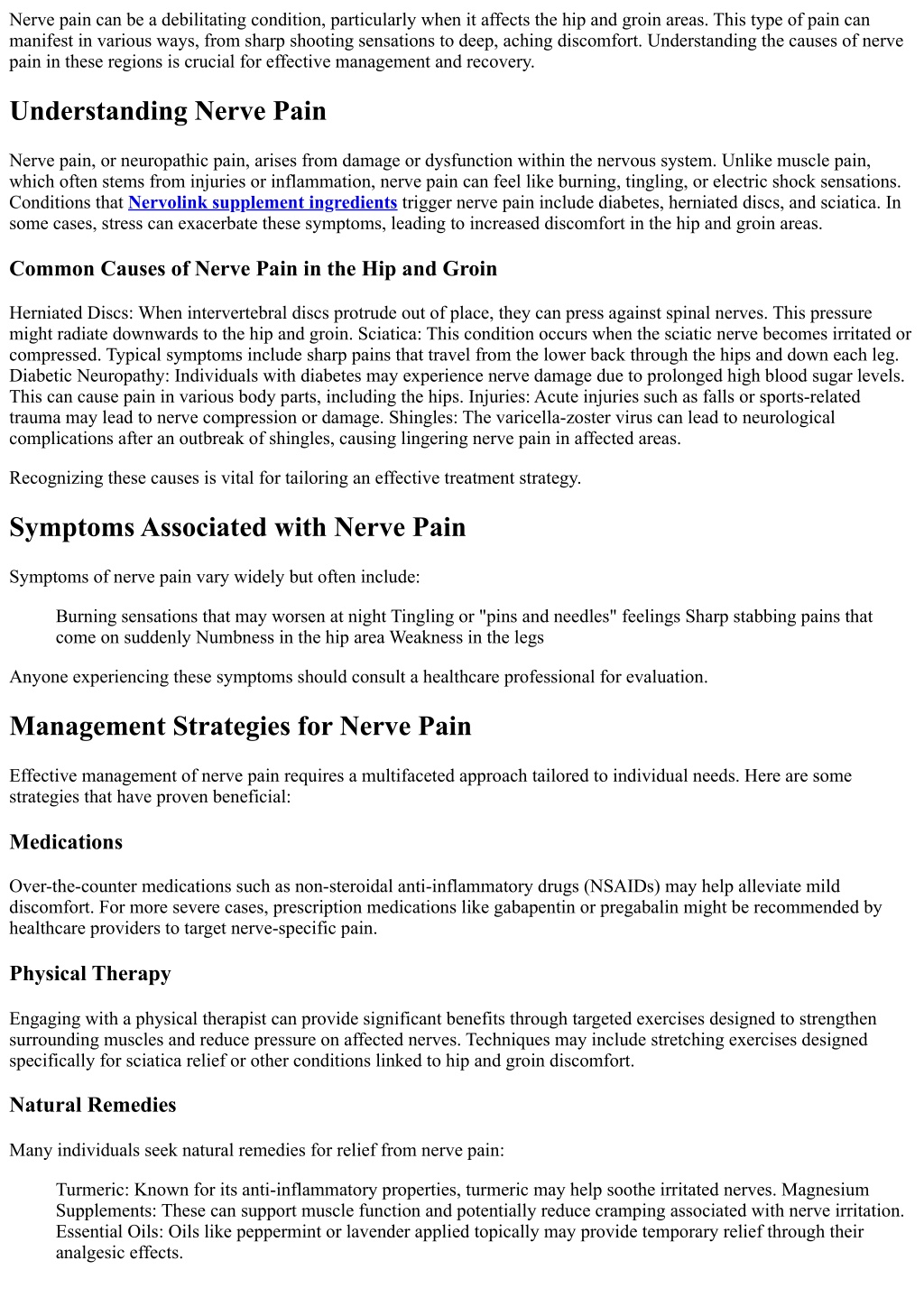 PPT - Nerve Pain in Hip and Groin: Causes and Management Strategies ...