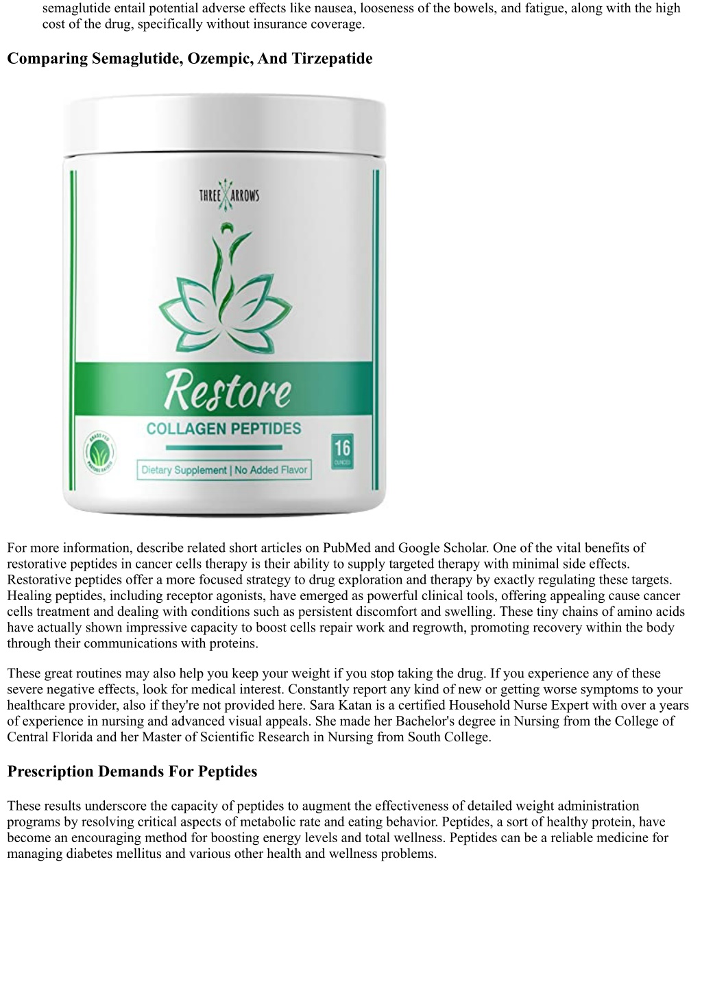 PPT - Peptides For Weight Reduction Semaglutide, Ozempic And ...