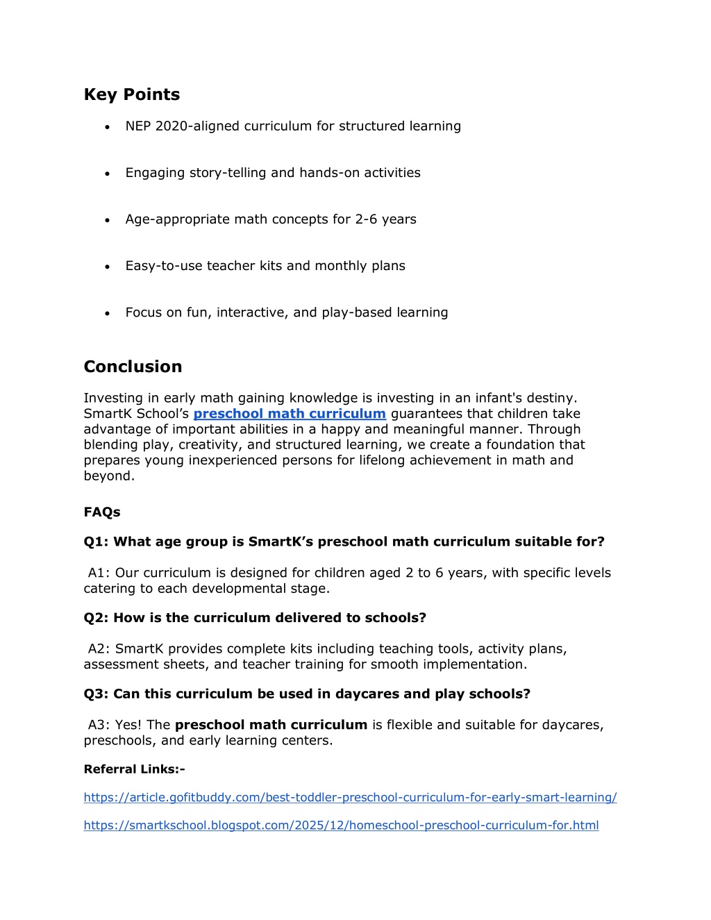 PPT - Preschool Math Curriculum for Early Learners Build Math Skills ...