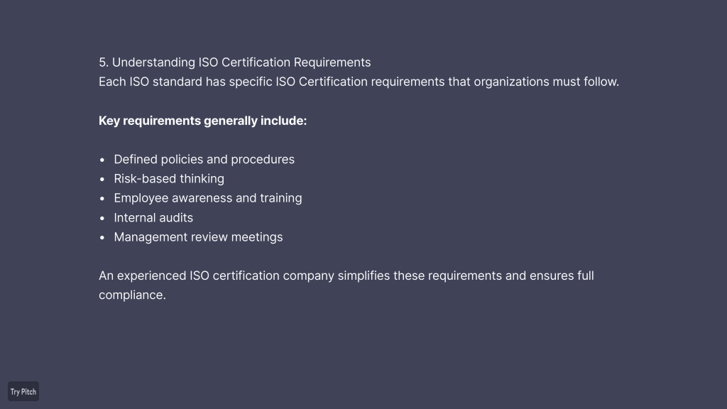 PPT - ISO Certification Services in Qatar | Trusted ISO Company ...