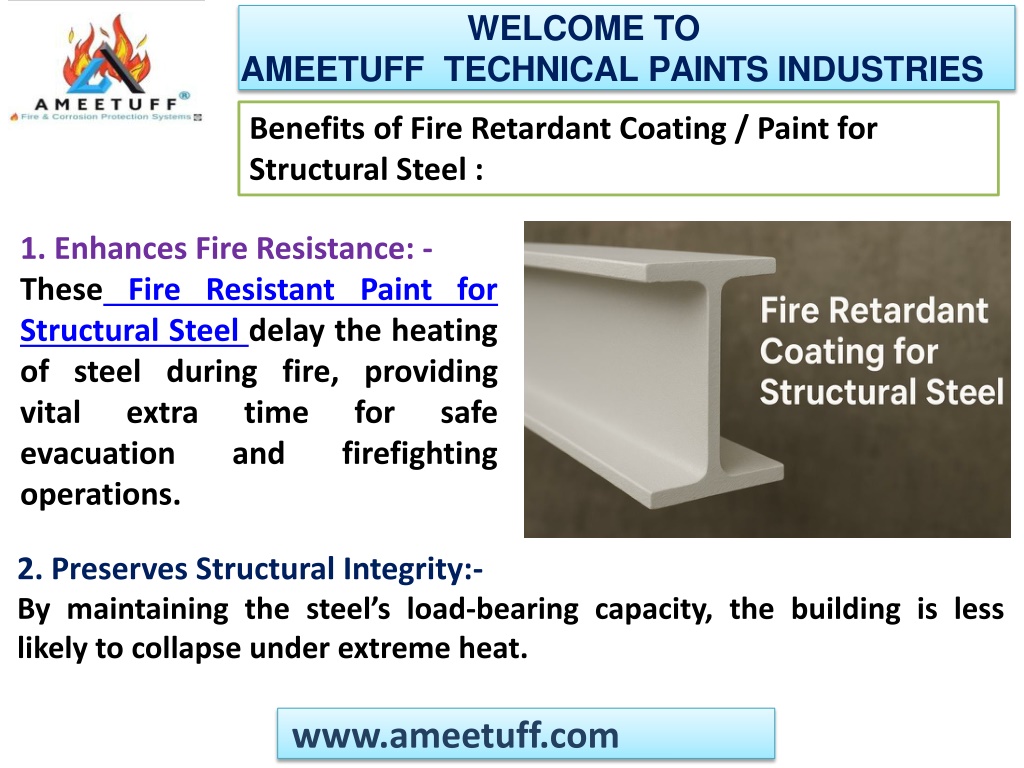 PPT - Benefits of Fire Retardant Coating Paint for Structural Steel ...