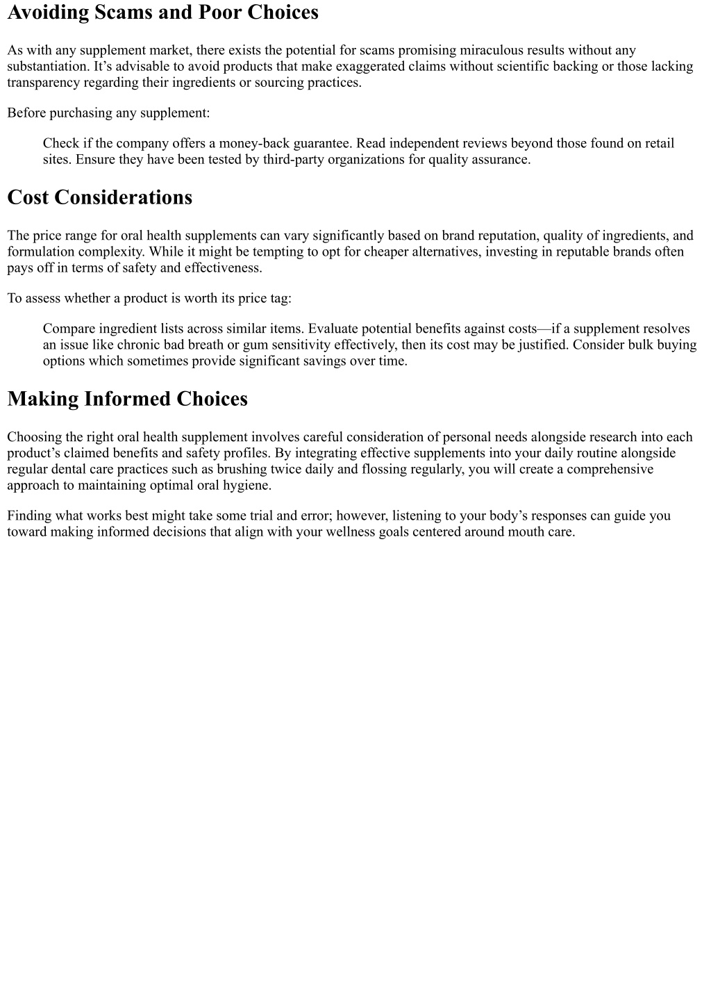 PPT - Oral Health Supplement Reviews That Will Help You Make Informed ...