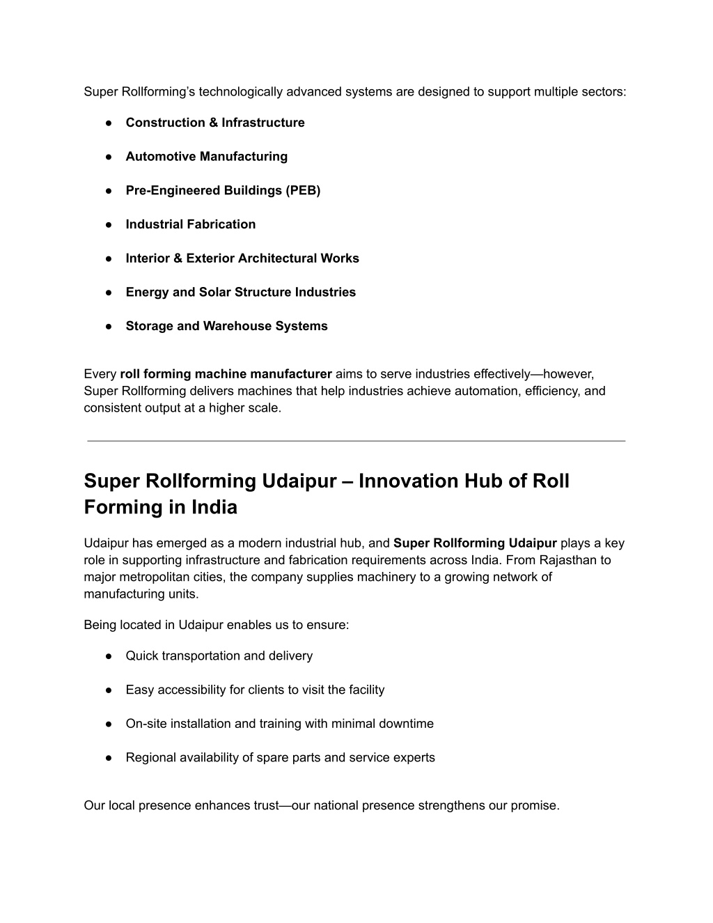 PPT - Super Rollforming – Advanced Roll Forming Machines & Solutions in ...