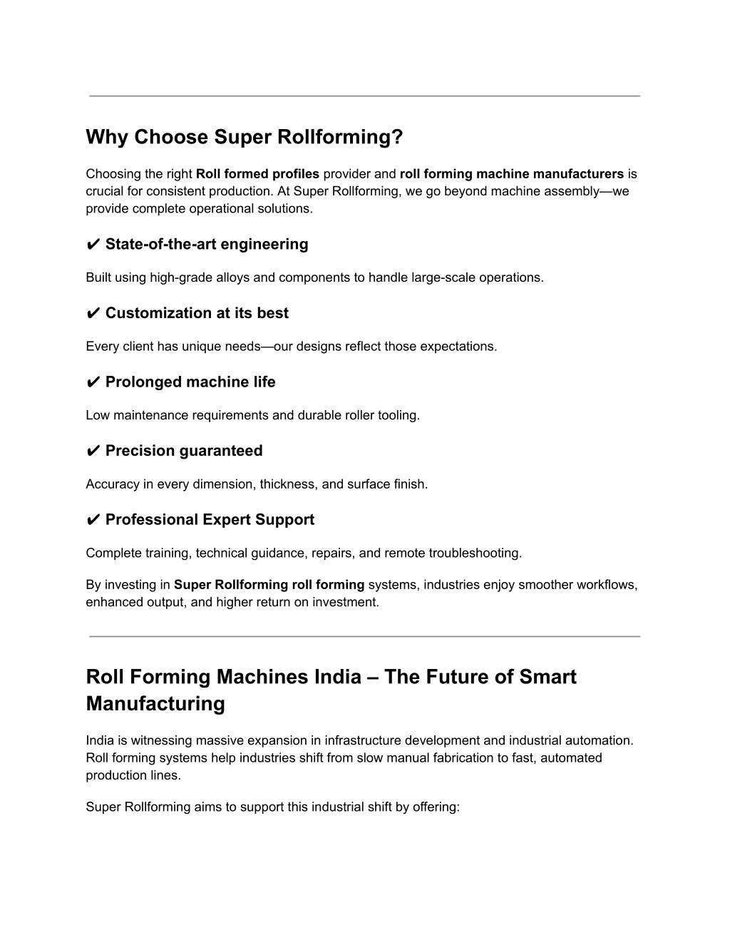 PPT - Super Rollforming – Advanced Roll Forming Machines & Solutions in ...