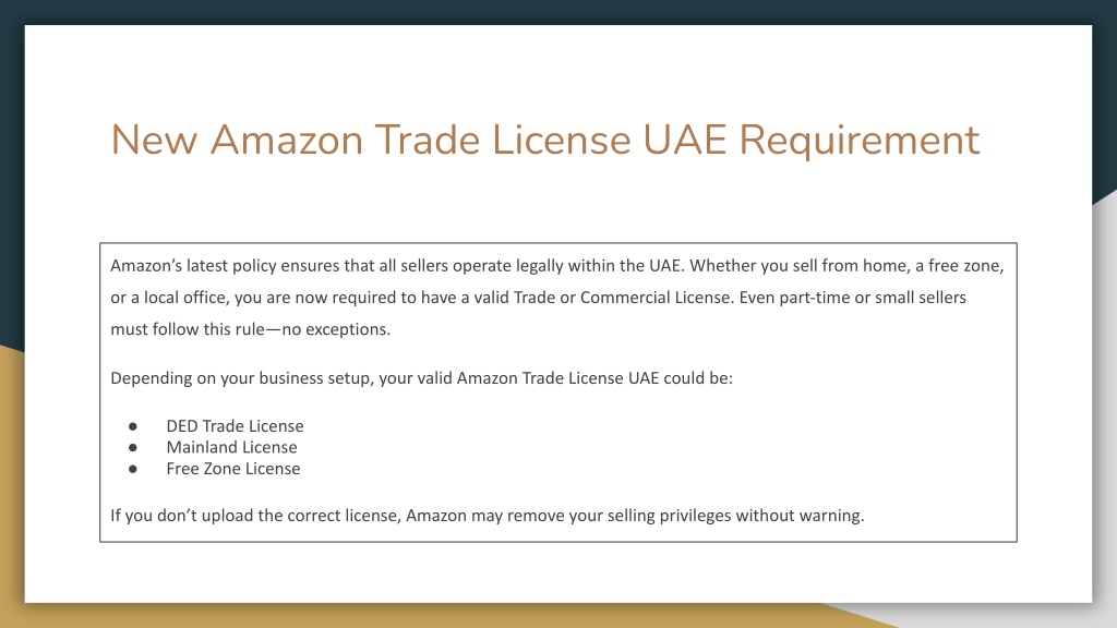 PPT - Amazon Trade License UAE PowerPoint Presentation, free download ...