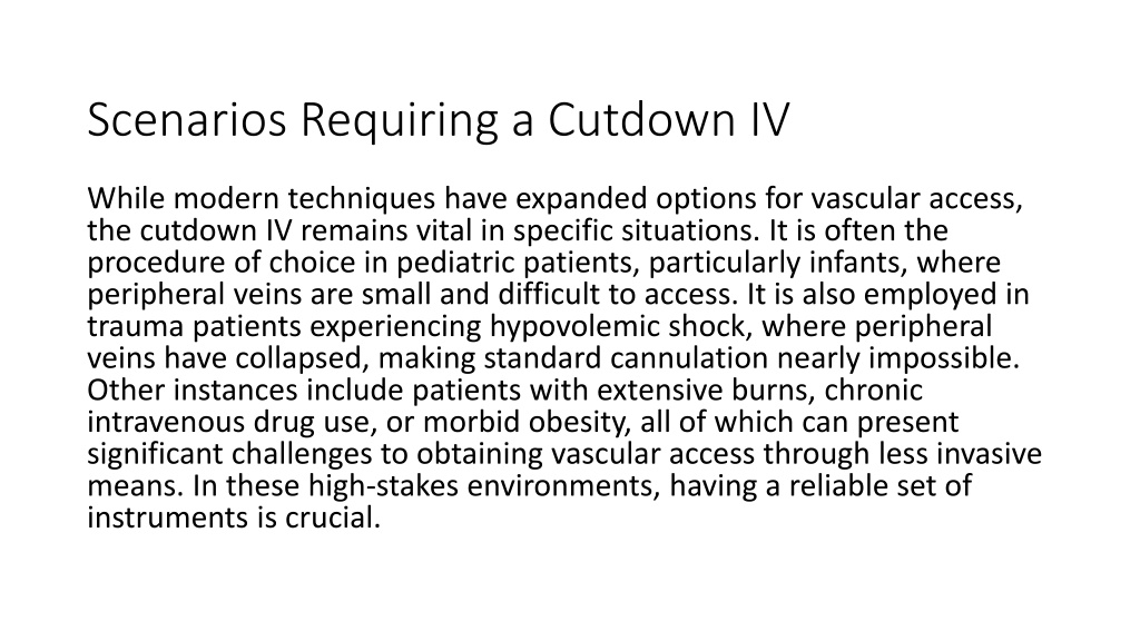 PPT - Understanding the Critical Role of a Cutdown IV Set PowerPoint ...