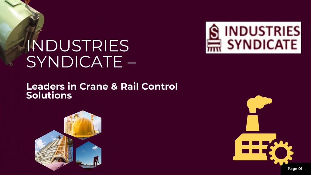 PPT - Industries Syndicate – Leaders in Crane & Rail Control Solutions ...