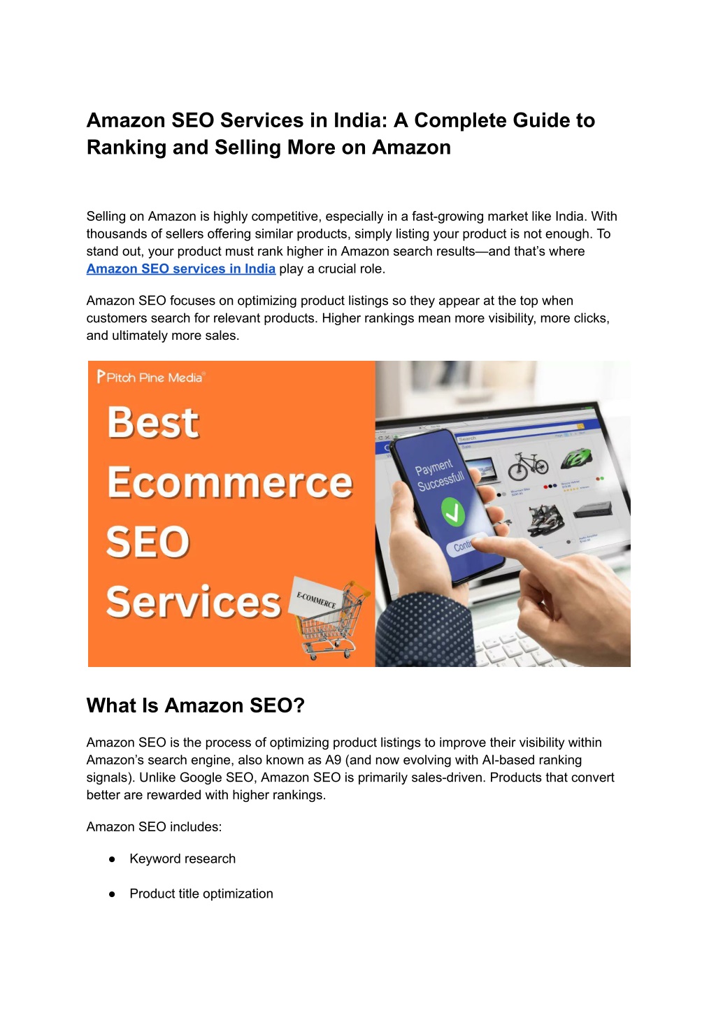 PPT - Amazon SEO Services in India_ A Complete Guide to Ranking and ...