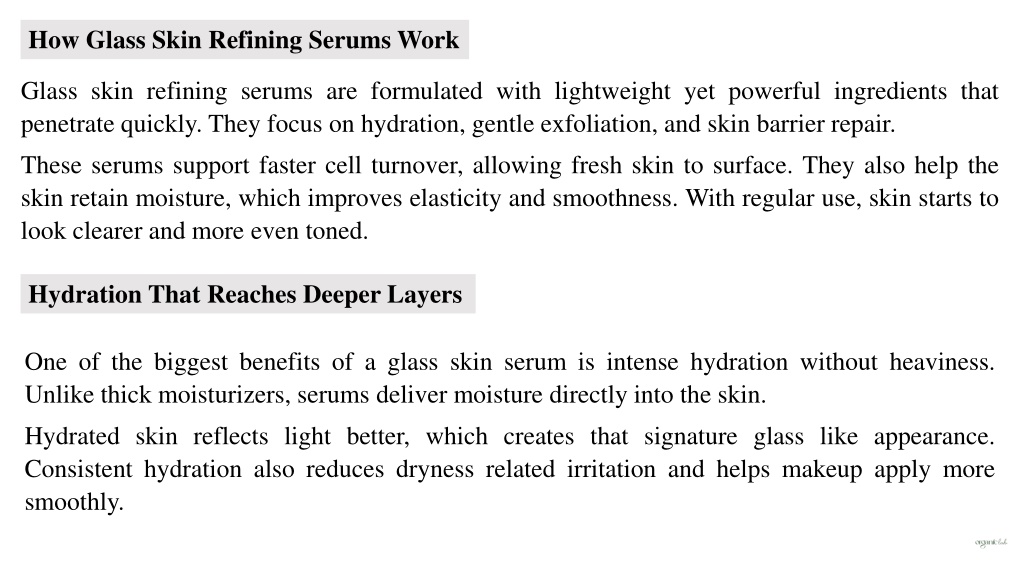 PPT - How Glass Skin Refining Serum Transforms Dull Skin Fast ...