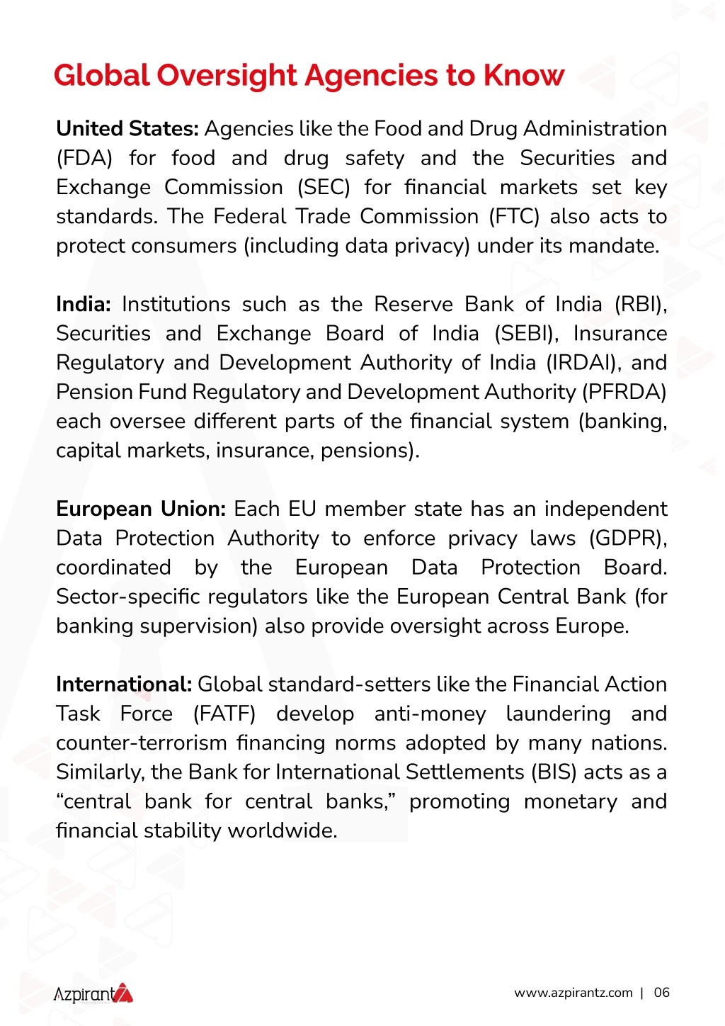 PPT - Understanding The Role Of Regulators Global Oversight Agencies ...