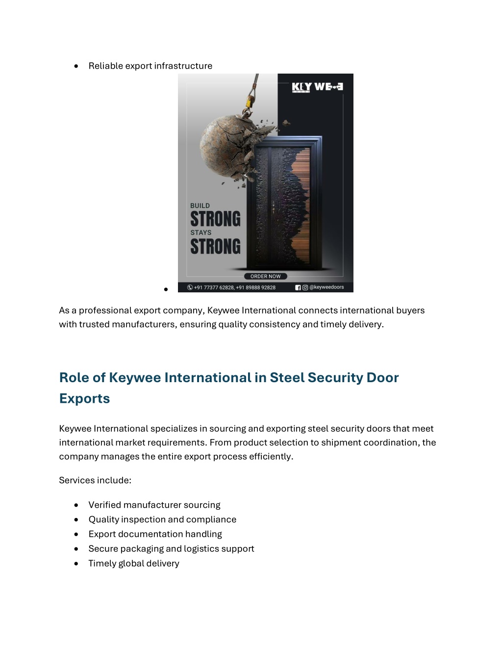 PPT - Steel Security Doors for Homes, Commercial & Industrial Use ...