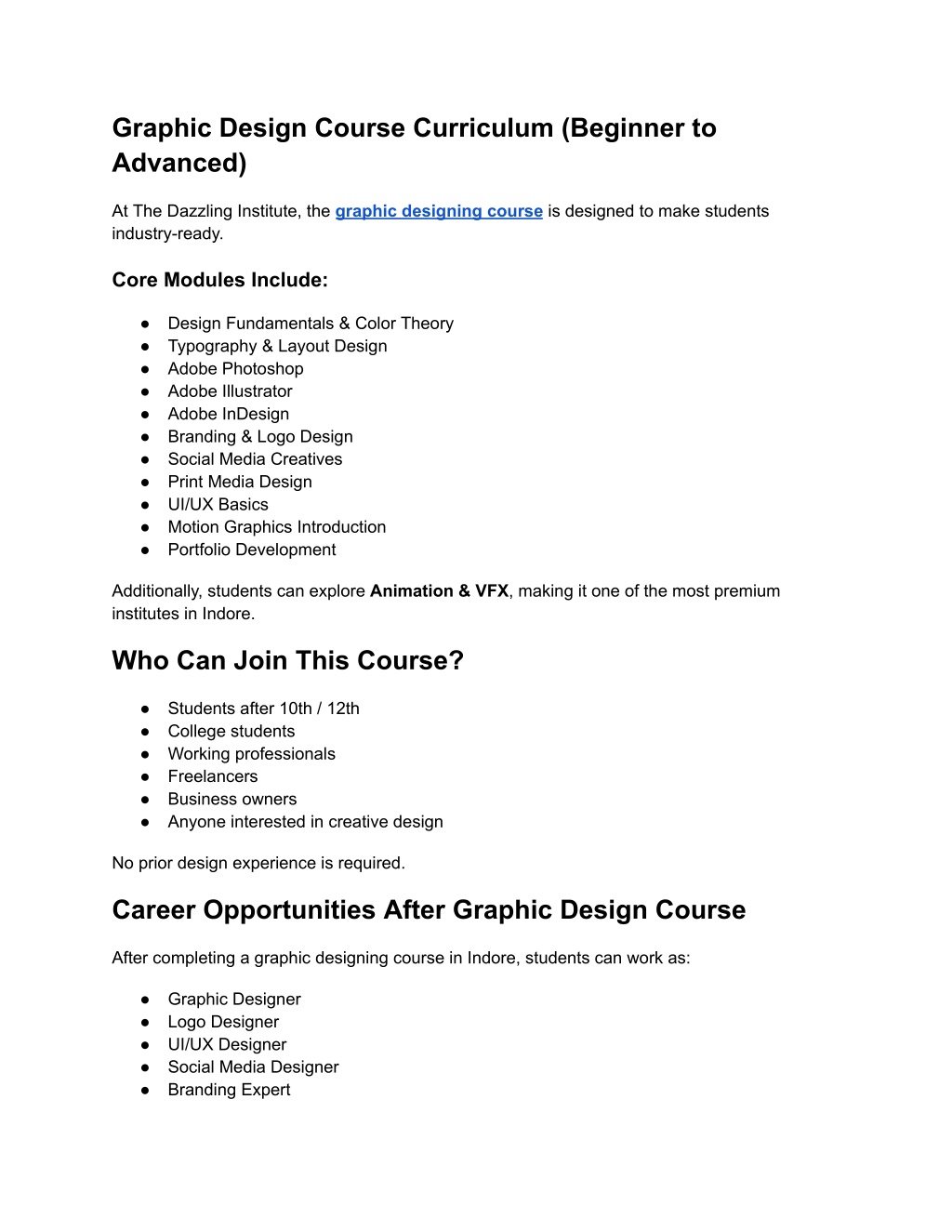 PPT - Complete Guide to Graphic Design Courses in Indore for Beginners ...