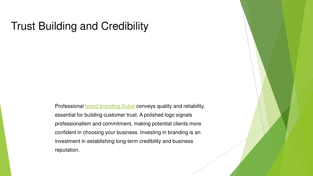 PPT - Why Professional Logo and Branding Matters for Dubai ...