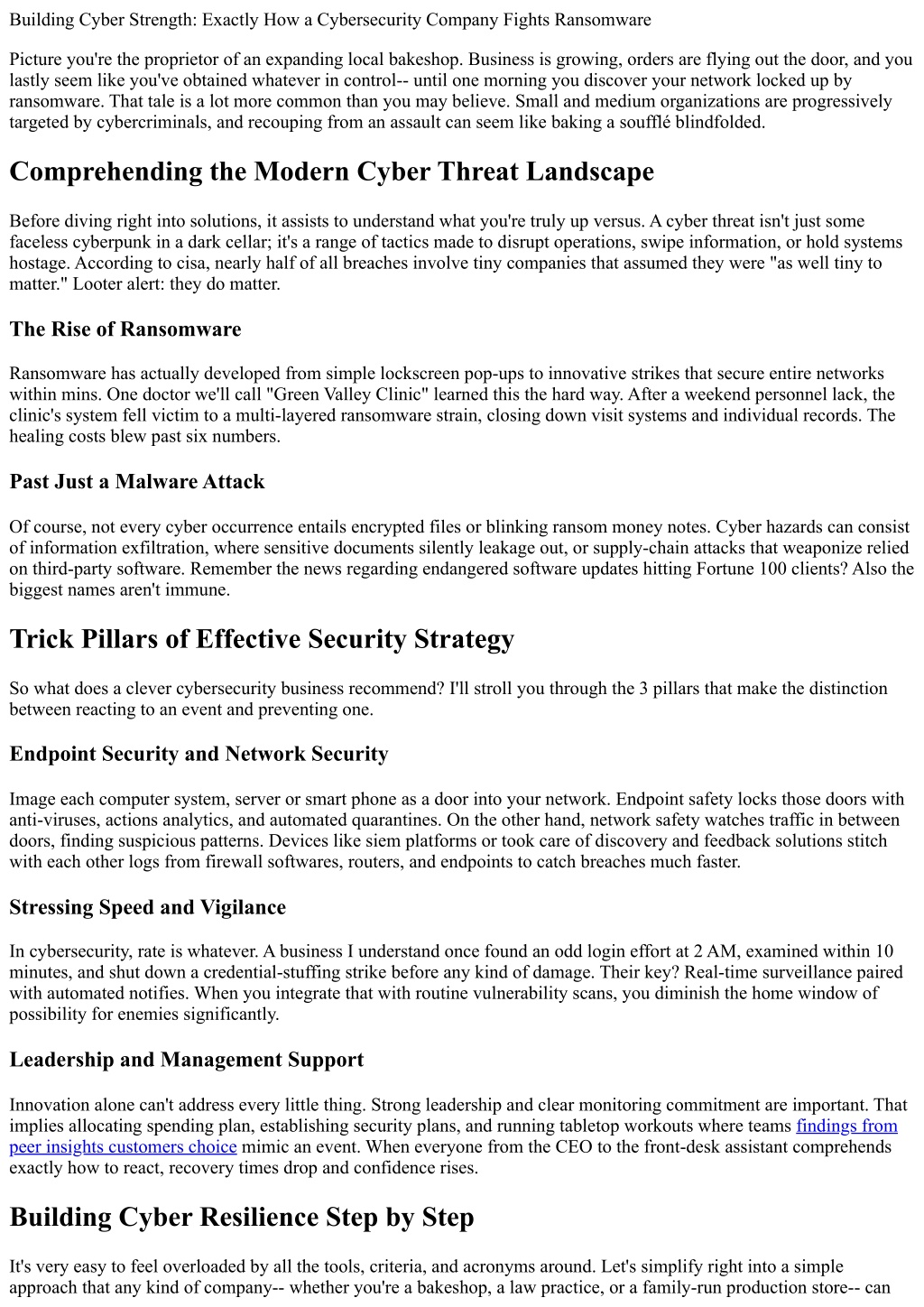 PPT - Building Cyber Resilience: How a Cybersecurity Company Fights ...