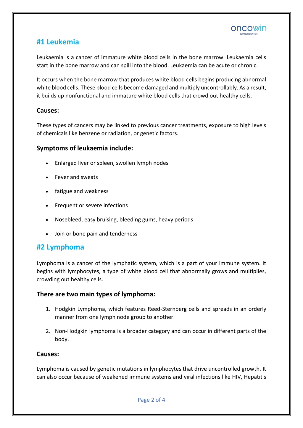 PPT - Understanding Blood Cancer Types & Symptoms PowerPoint ...