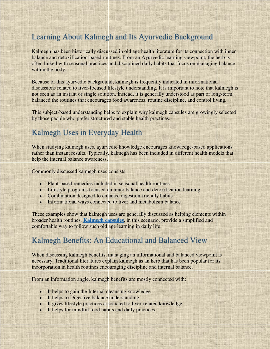 PPT - Shop Kalmegh Capsules Online with Ayurvedic Herbal Support for ...
