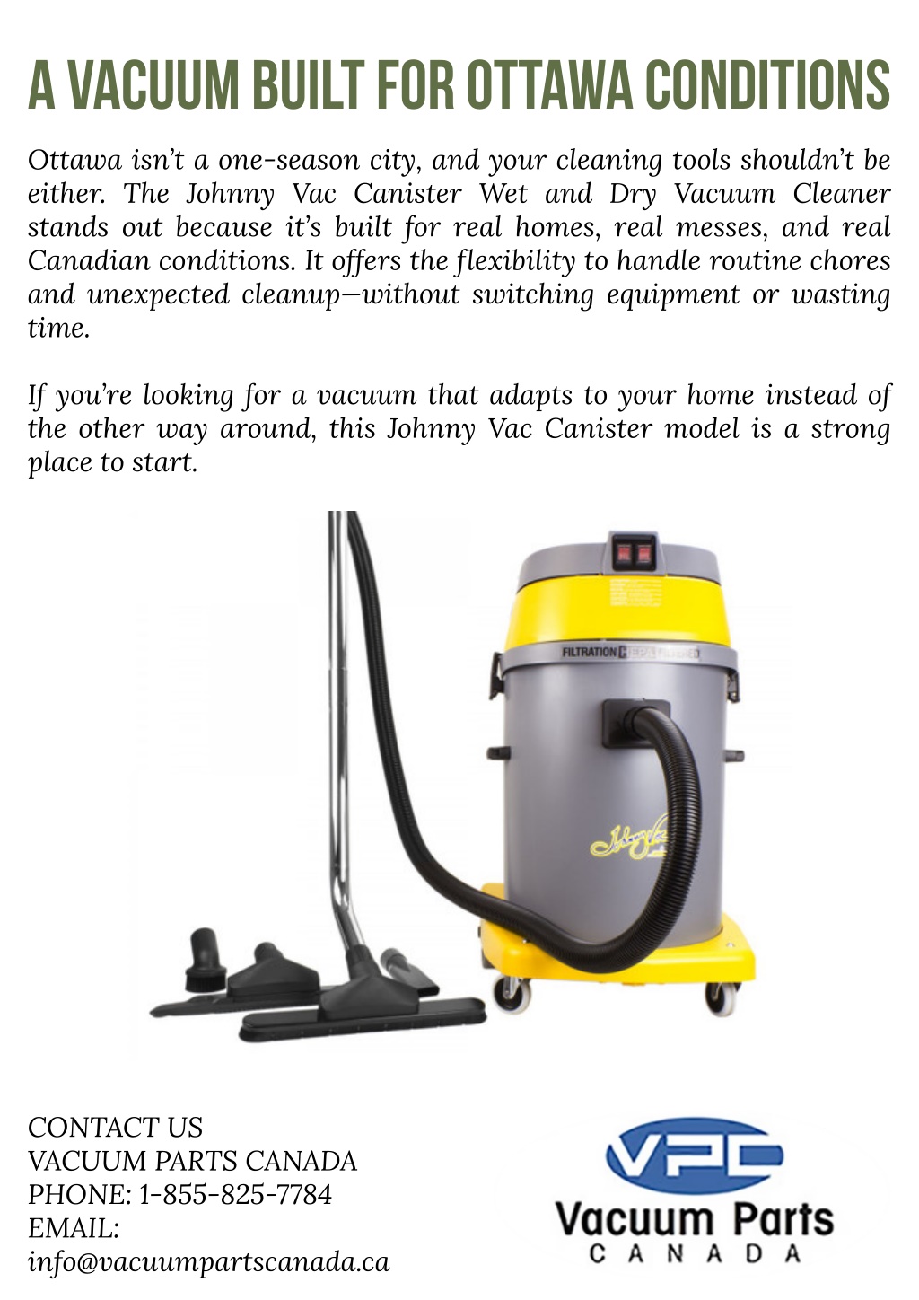 PPT - High-Capacity Johnny Vac Canister Wet and Dry Vacuum Cleaner for ...