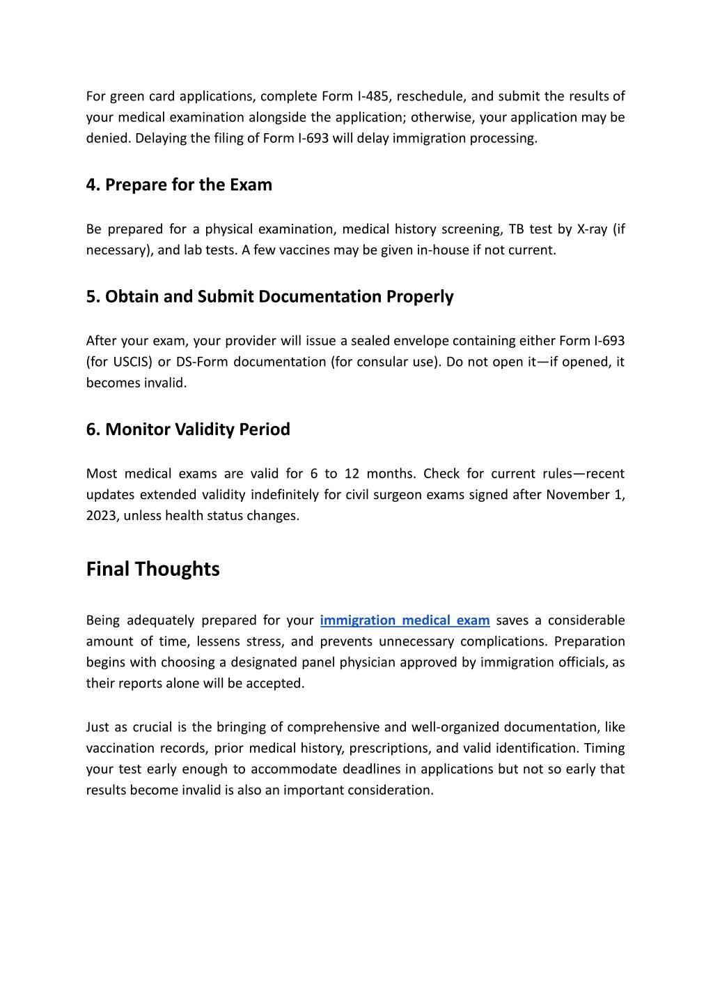 PPT - A Complete Guide to Preparing for an Immigration Medical Exam ...