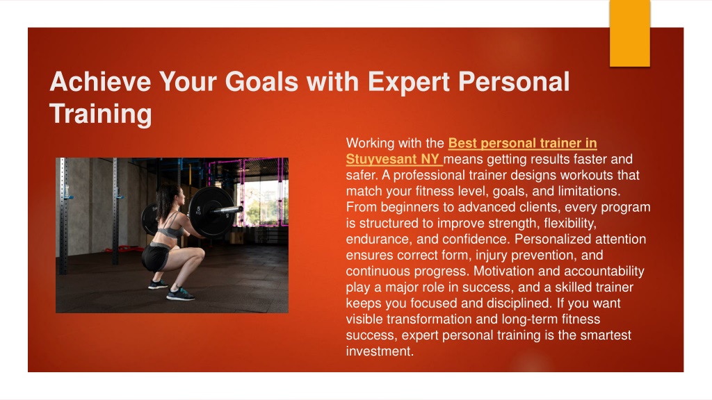 PPT - Transform Your Fitness with Expert Training in Stuyvesant ...