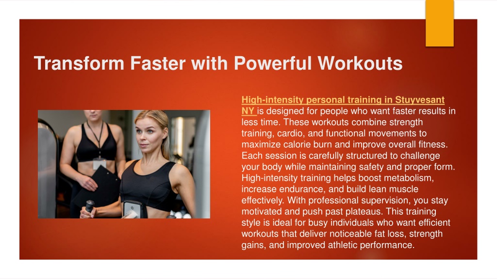 PPT - Transform Your Fitness with Expert Training in Stuyvesant ...