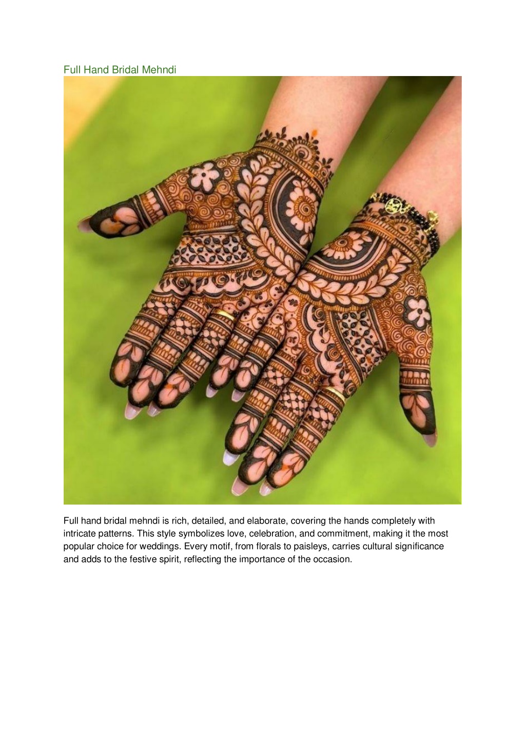 PPT - What Are Popular Mehndi Design Styles PowerPoint Presentation ...