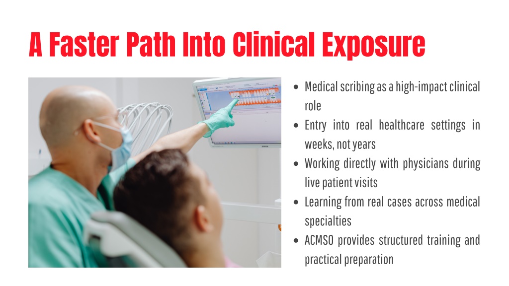 PPT - How Premeds Can Gain Real ACMSO Clinical Experience Without ...