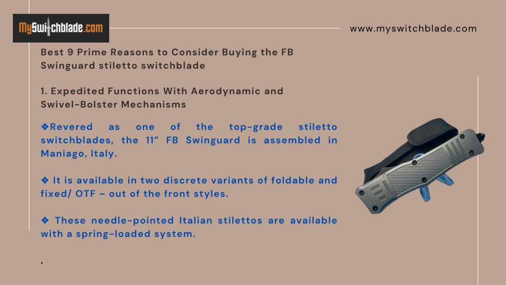 PPT - What Makes the Stiletto Switchblade a Classic for Collectors ...