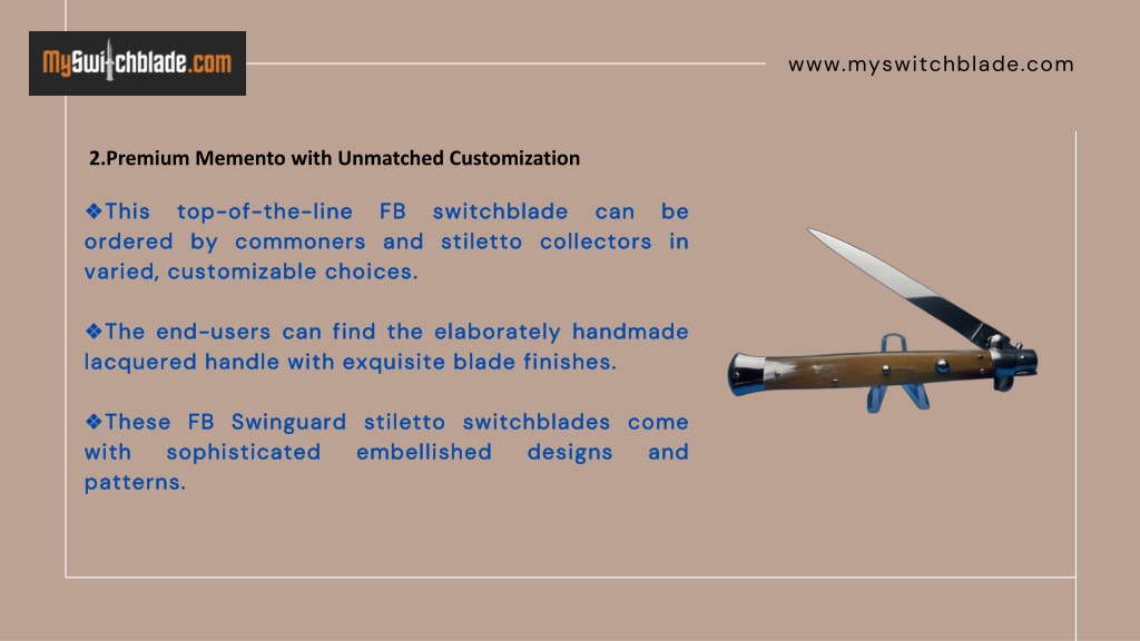 PPT - What Makes the Stiletto Switchblade a Classic for Collectors ...