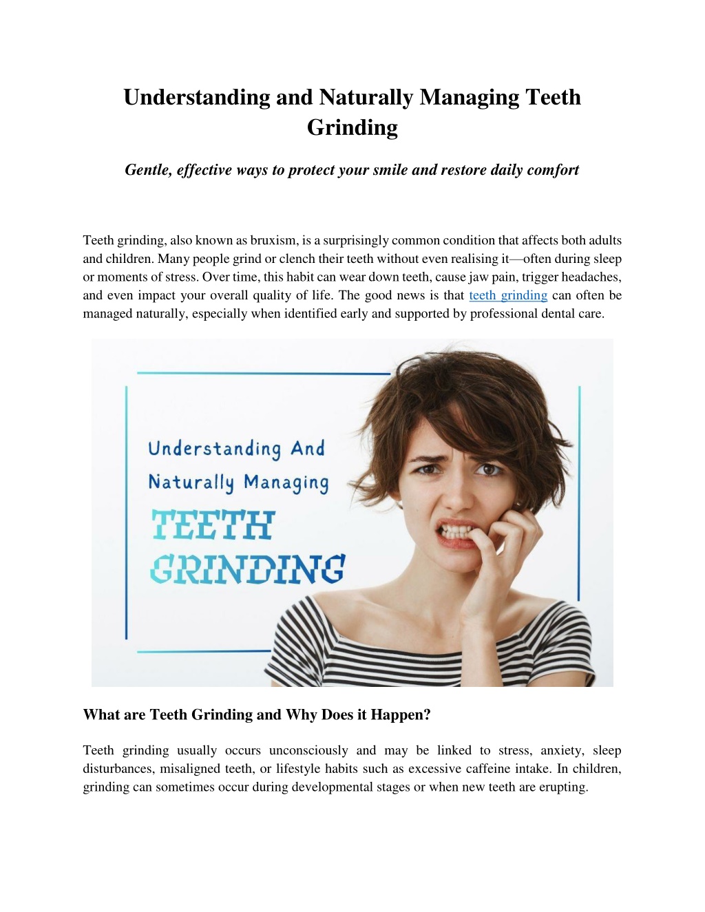 PPT - Understanding and Naturally Managing Teeth Grinding PowerPoint ...