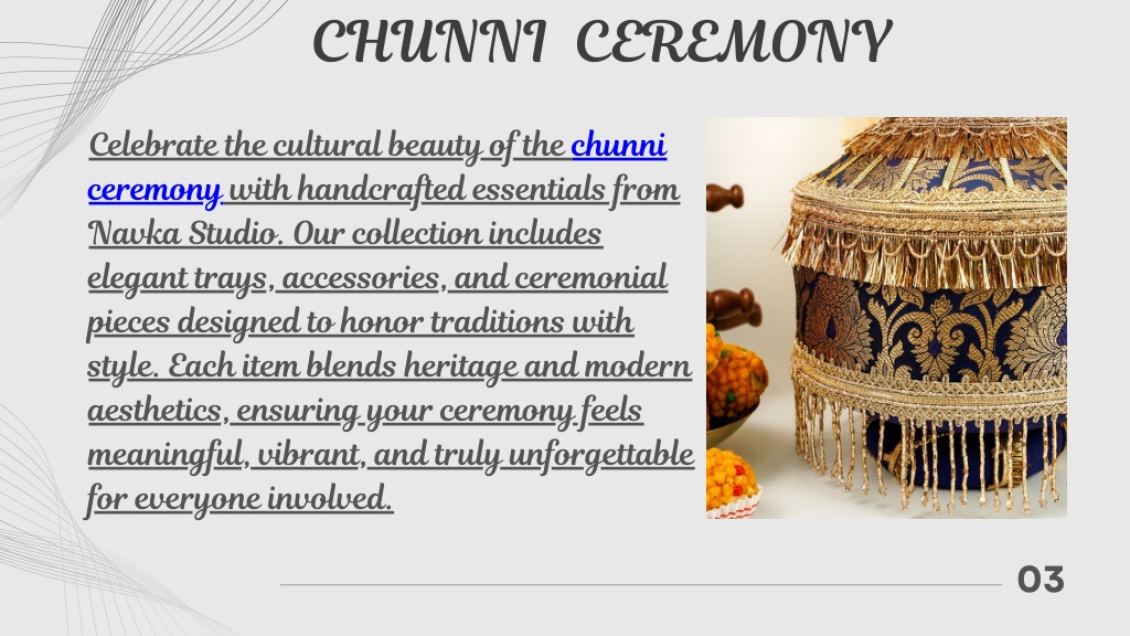 PPT - Jaggo Items for Chunni Ceremony & Jaggo Ceremony Navka Studio ...