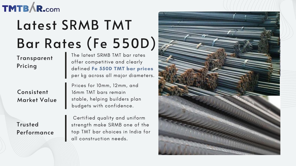 PPT - Top TMT Bar in India Latest TMT Bar Rates Explained PowerPoint ...