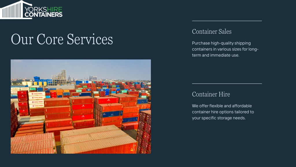PPT - Best Container Hire Container Sales Yorkshire Containers ...