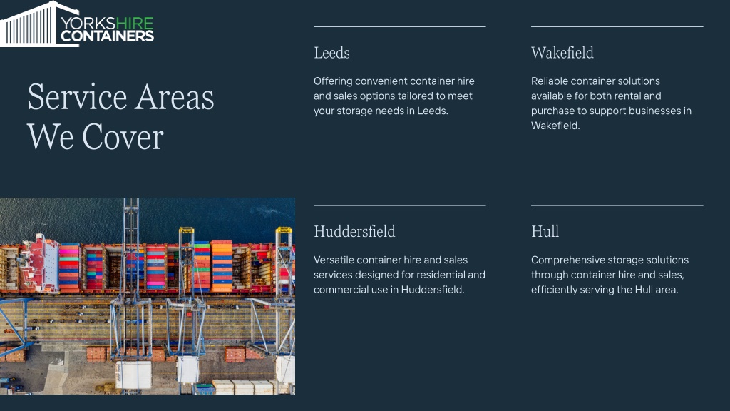 PPT - Best Container Hire Container Sales Yorkshire Containers ...