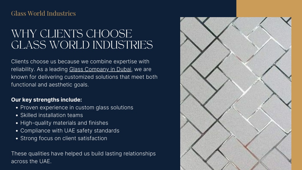 PPT - Dubai Glass Experts Custom Mirrors, Windows & Partitions ...