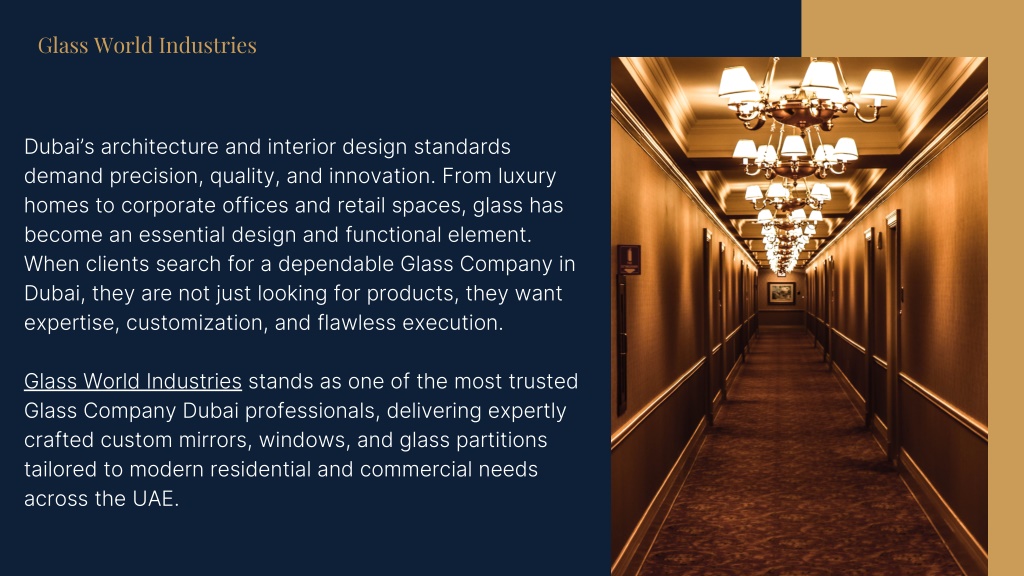 PPT - Dubai Glass Experts Custom Mirrors, Windows & Partitions ...