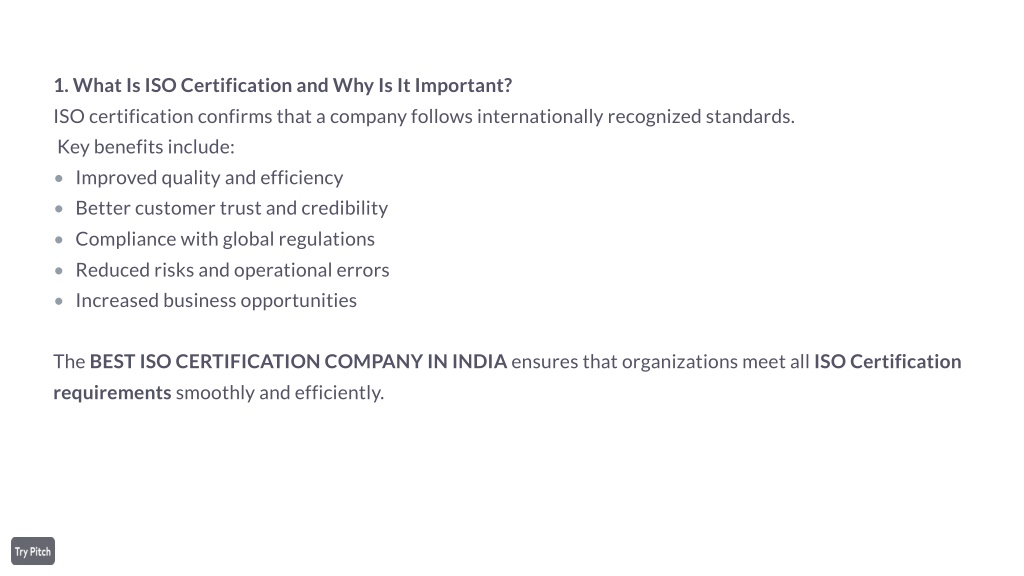 PPT - BEST ISO CERTIFICATION COMPANY IN INDIA_ A Complete Guide for ...