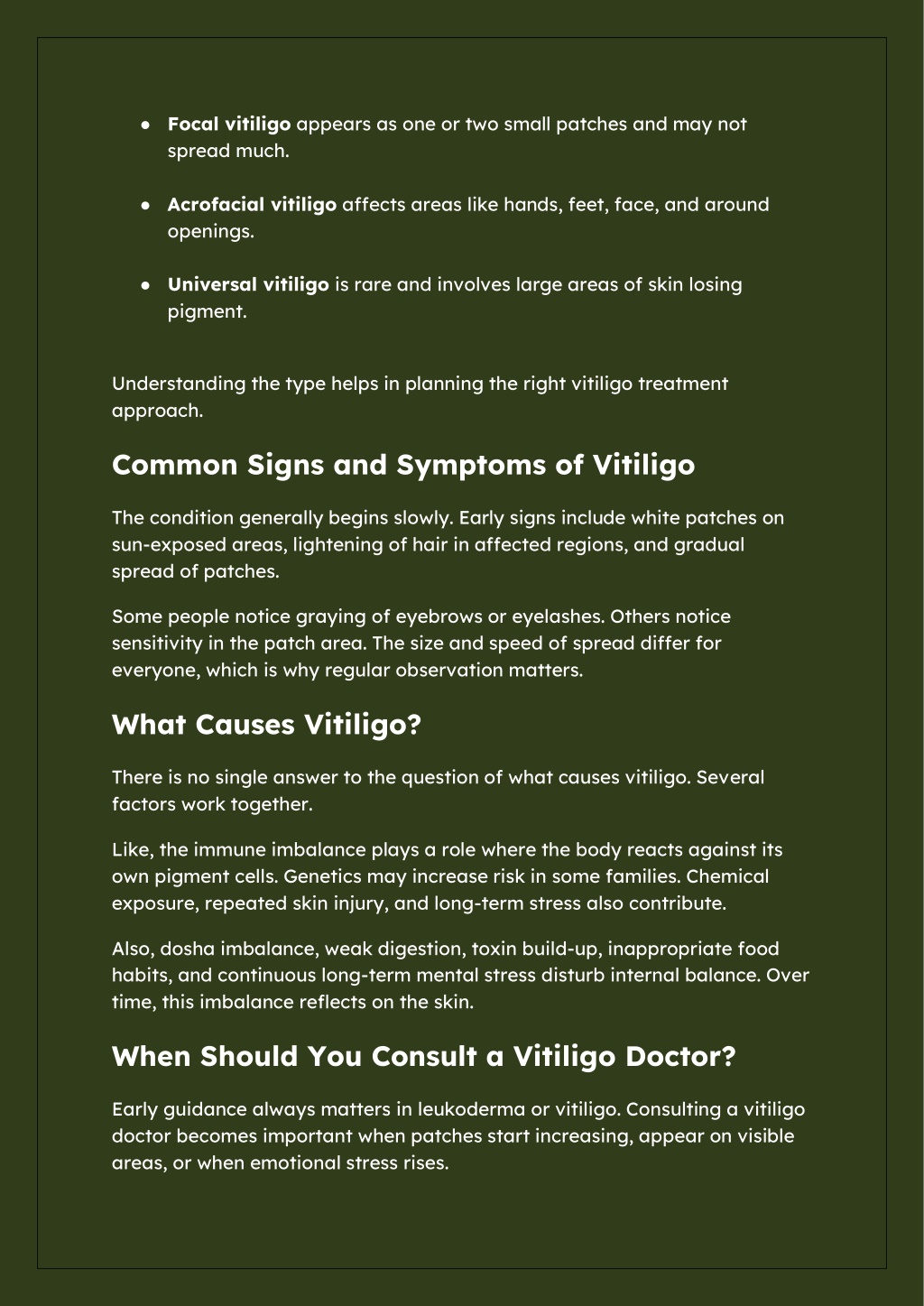 PPT - Vitiligo_ Types, Symptoms, Causes, Treatment & Recovery ...
