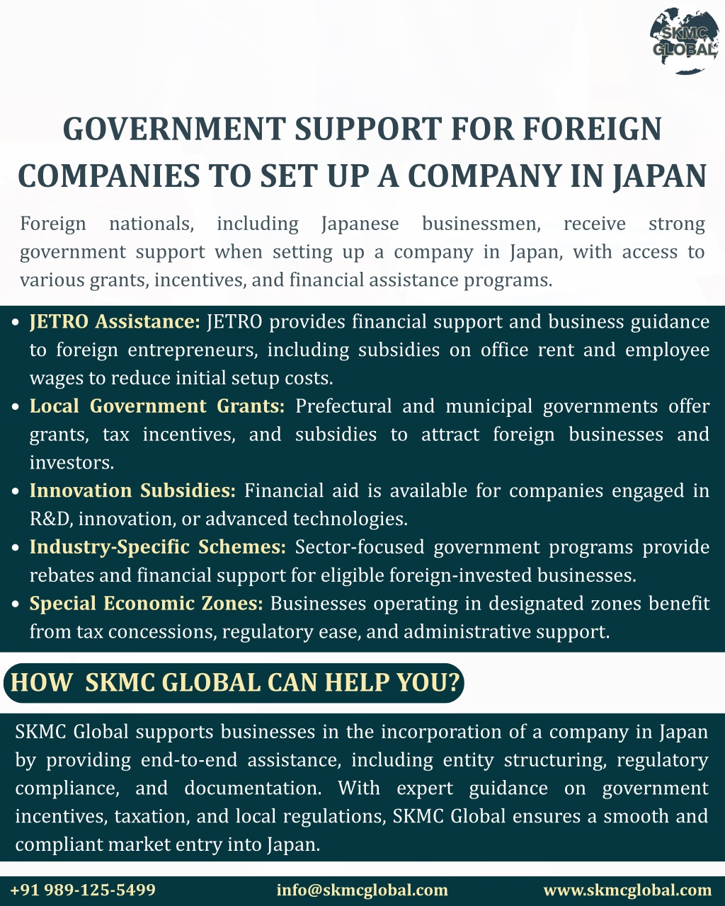 PPT - Government Support for Foreign Companies to set up a company in ...