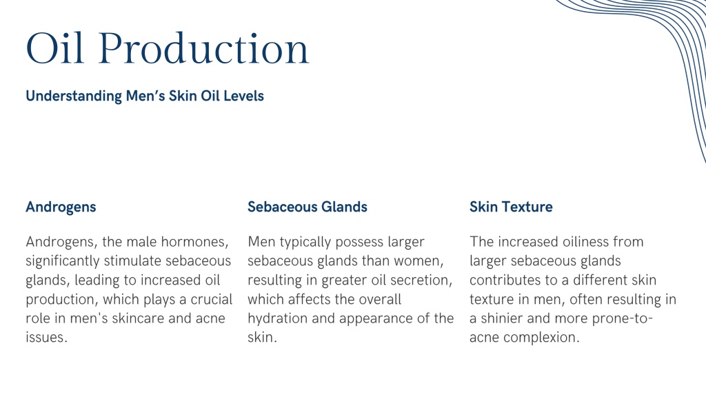 PPT - Presentation - Men’s Skin Oil, Acne, and Tailored Care PowerPoint ...