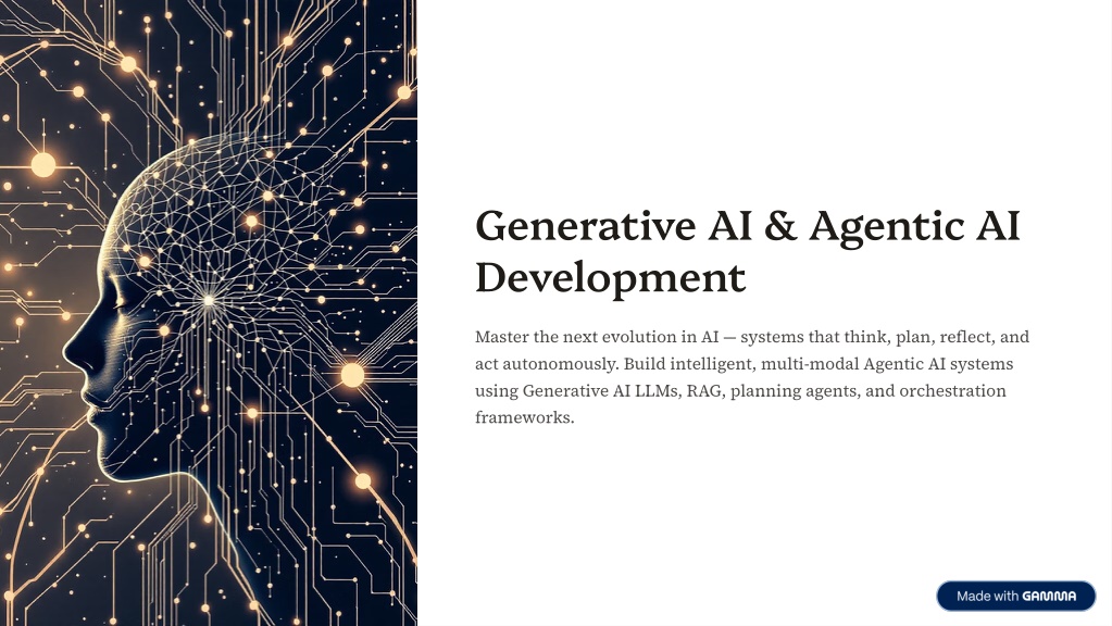 PPT - Generative-AI-and-Agentic-AI-Dssevelopment PowerPoint ...