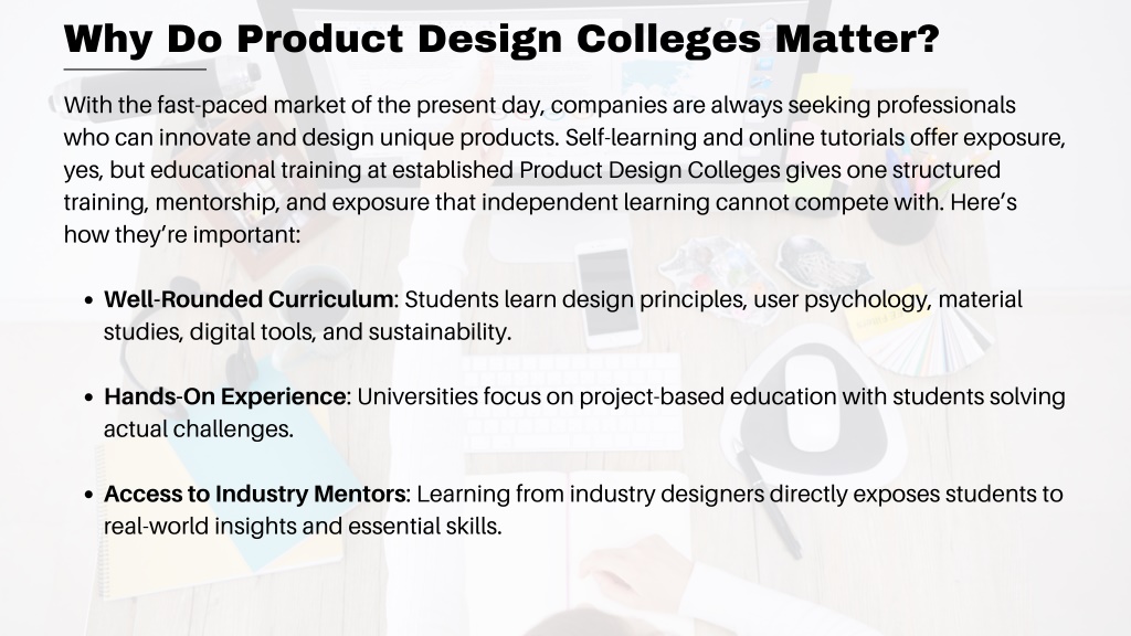 PPT - Why Product Design Colleges Matter Investing in Your Future ...
