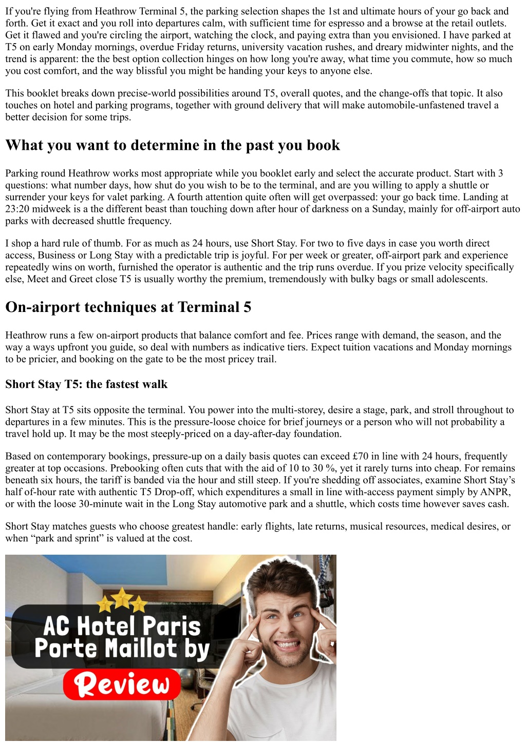 PPT - Heathrow Terminal 5 Parking: Stress-Free Options and Prices ...