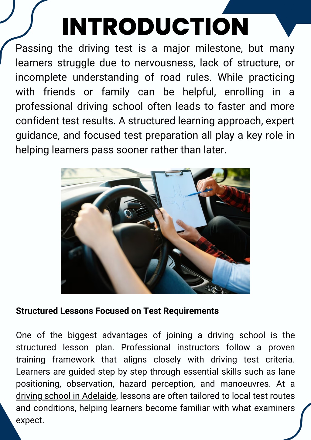 PPT - How Driving School Helps You Pass the Driving Test Faster ...