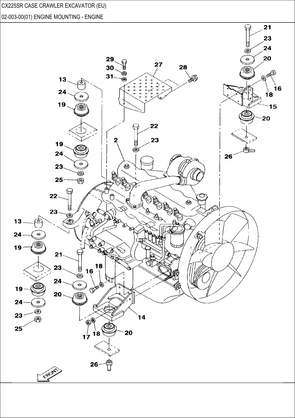 PPT - CASE CX225SR Crawler Excavator Parts Catalogue Manual Instant ...