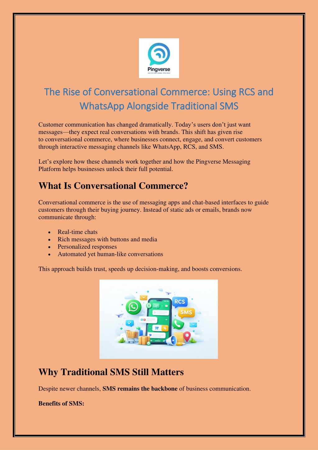 PPT - The Rise of Conversational Commerce Using RCS and WhatsApp ...