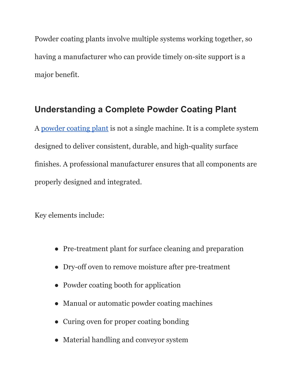 PPT - Powder Coating Plant & Machine Supplier | Great India Oven ...