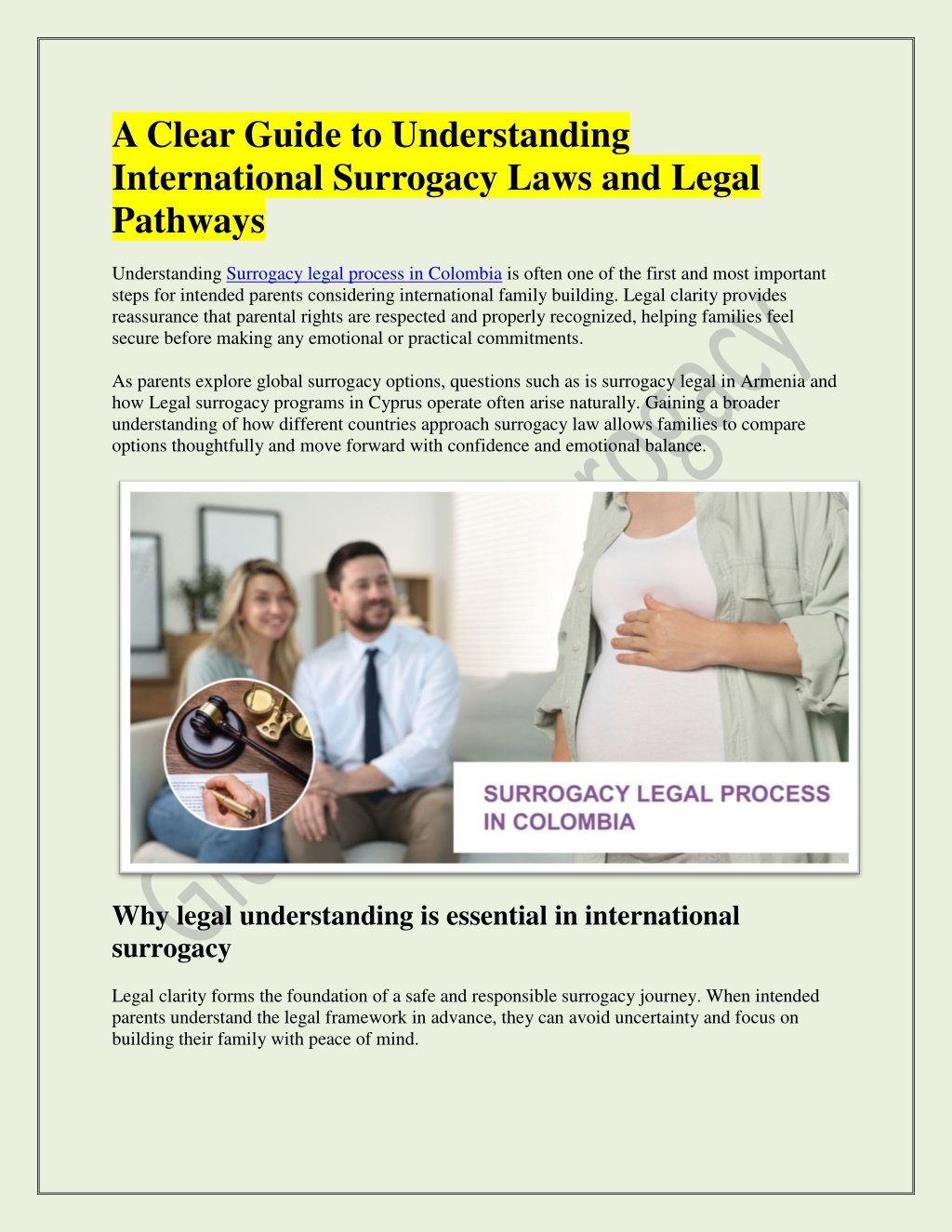 PPT - A Clear Guide to Understanding International Surrogacy Laws and ...