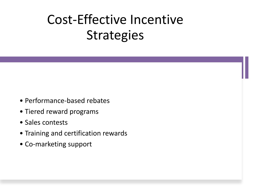 PPT - Channel Incentive Program within Budget: A Detailed Approach ...